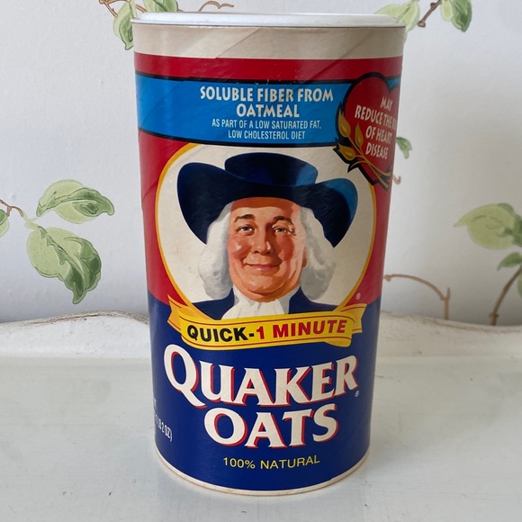 Vintage | Kitchen | Vintage Quaker Oats Oatmeal Cardboard Container ...